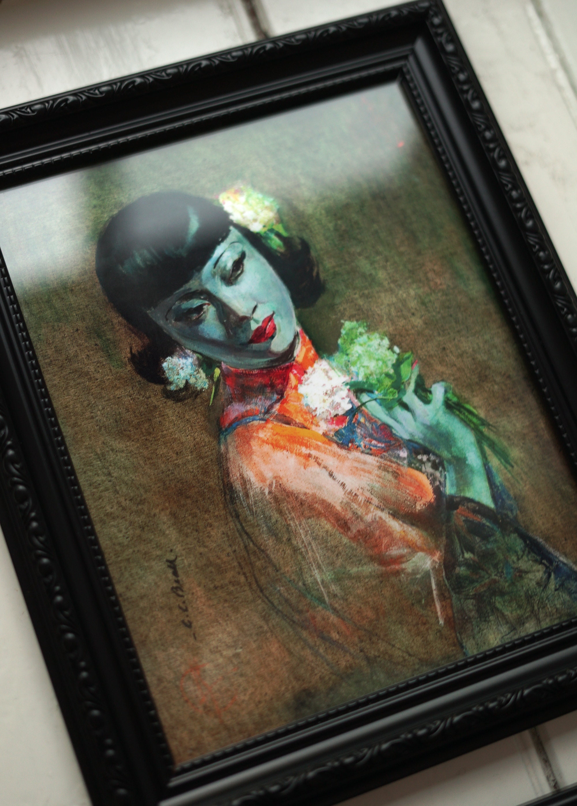 Tretchikoff Era Cecil Beall the Fan Set of 4 Framed Prints - Etsy UK