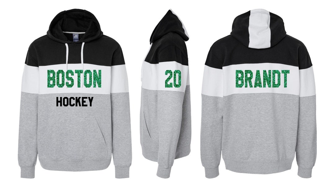 Customizable Player Glitter Boston PWHL Women's Hockey Sweatshirt PWHL ...
