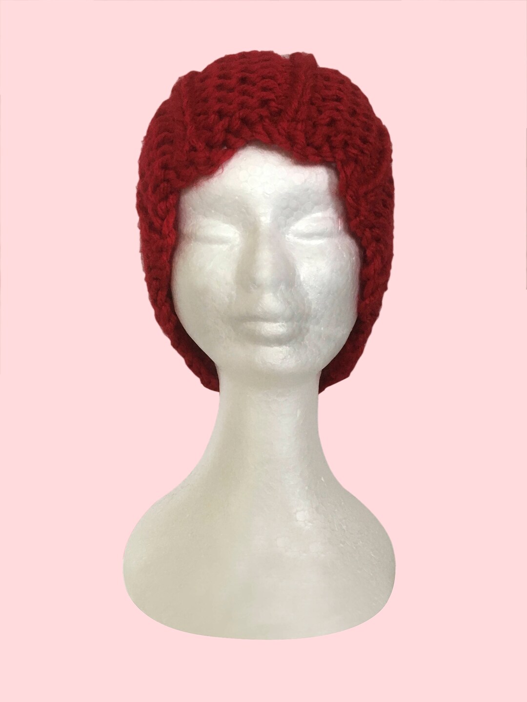 Knitted Vintage Hat With Scalloped Edge - Etsy