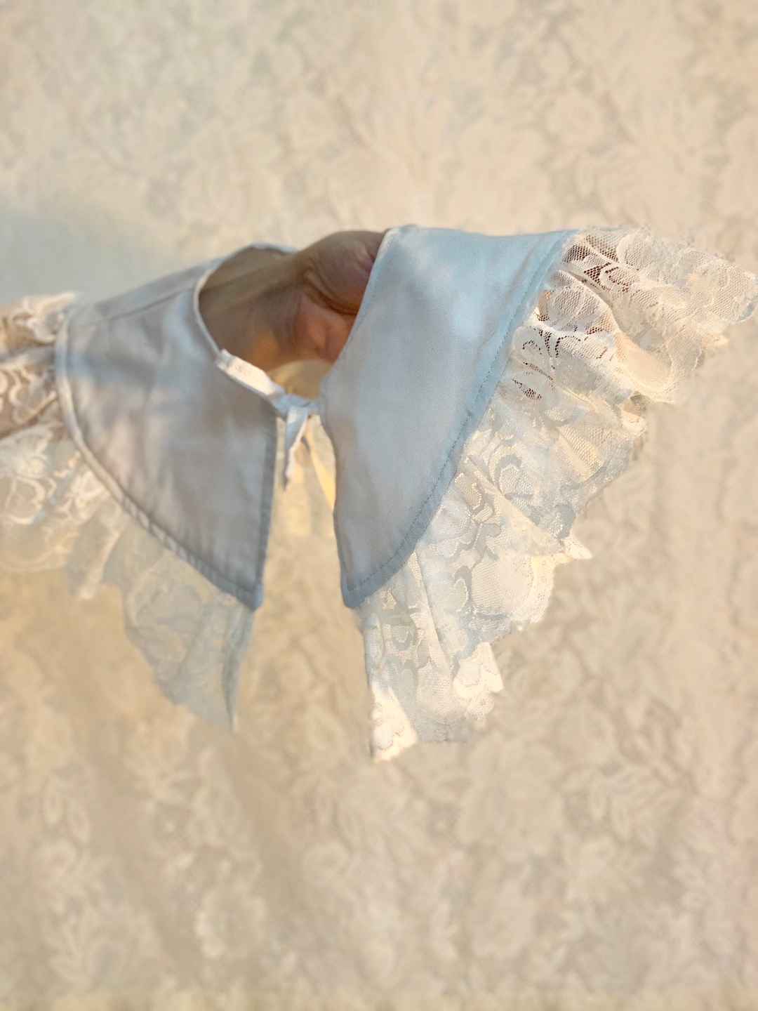 Lace Detachable Collar, Cottage Core Collar, Oversize Collar, Peter Pan ...