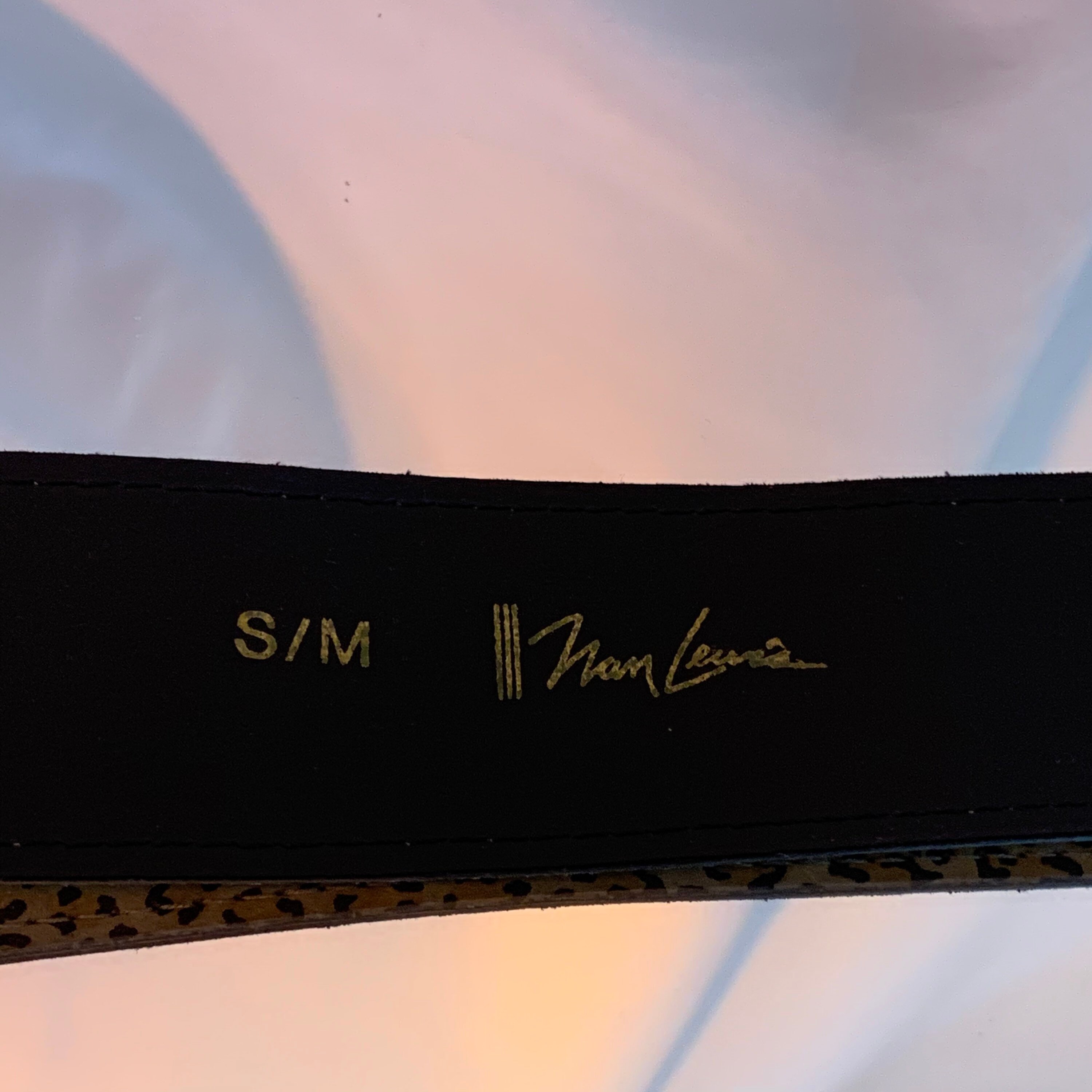 Leopard Suede Brass Monkey Belt - Etsy