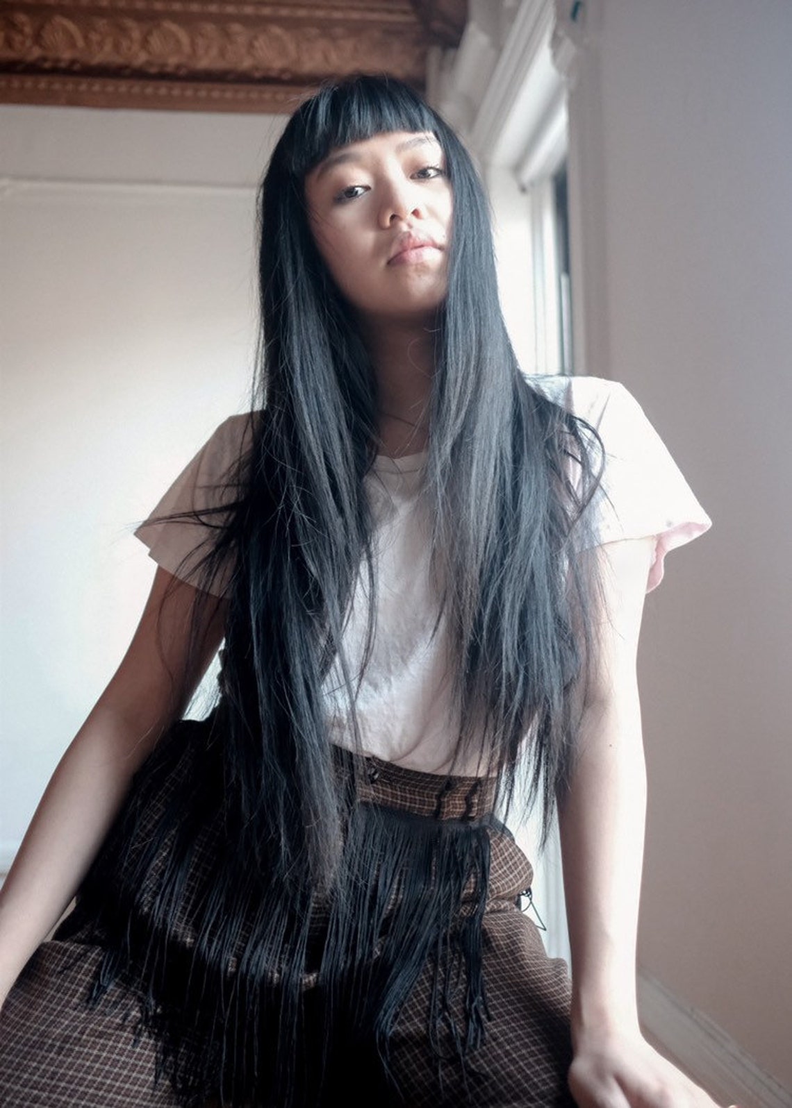 Plaid Piano Fringe Remade Pants - Etsy