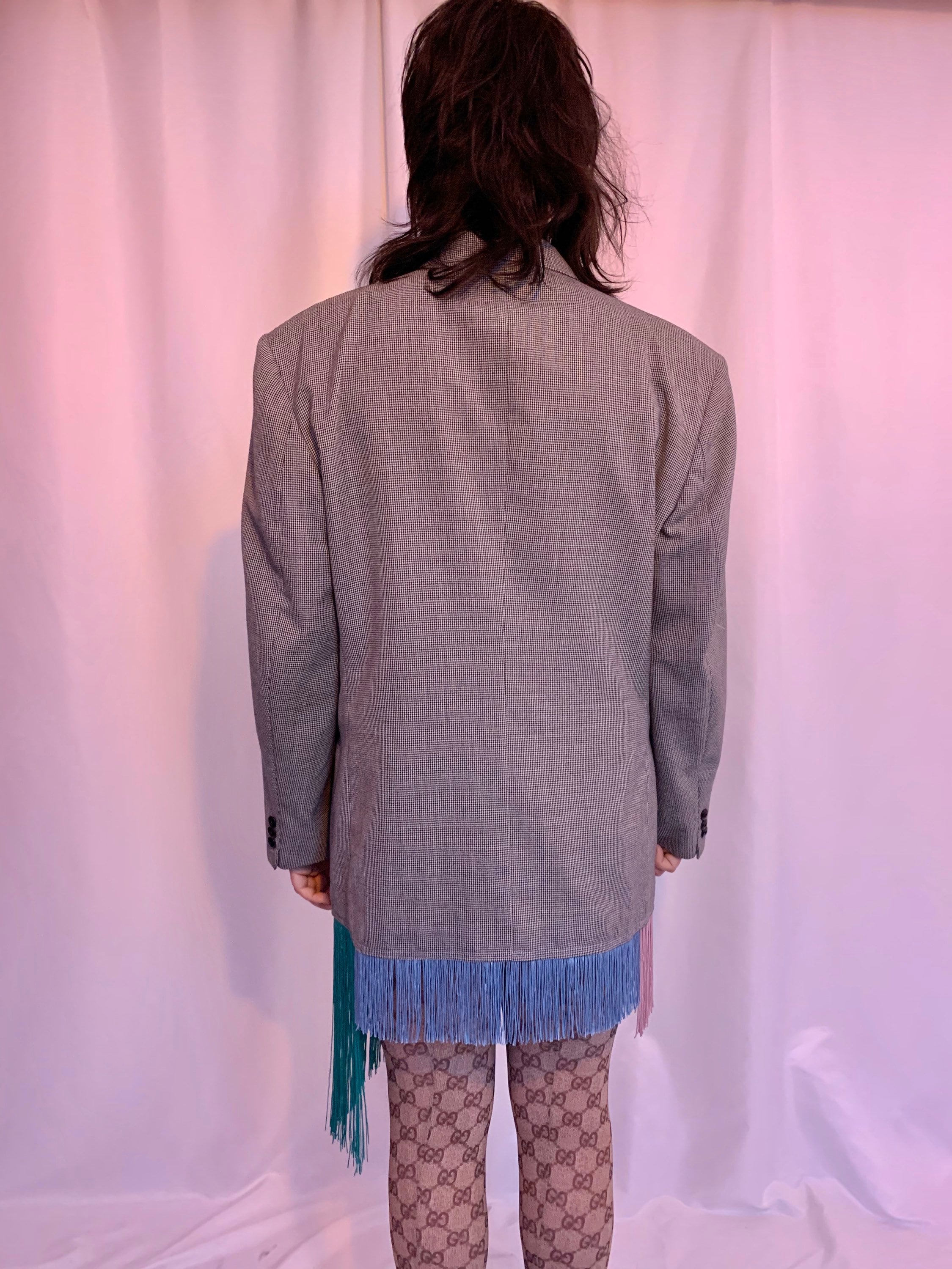 Upcycled Piano Fringe Mens Blazer | Etsy