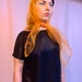 Sheer Large Square Orange Scarf - Etsy