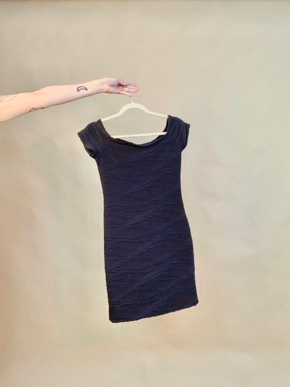 90s scrunchy body con dress by Wet Seal, retro little… - Gem
