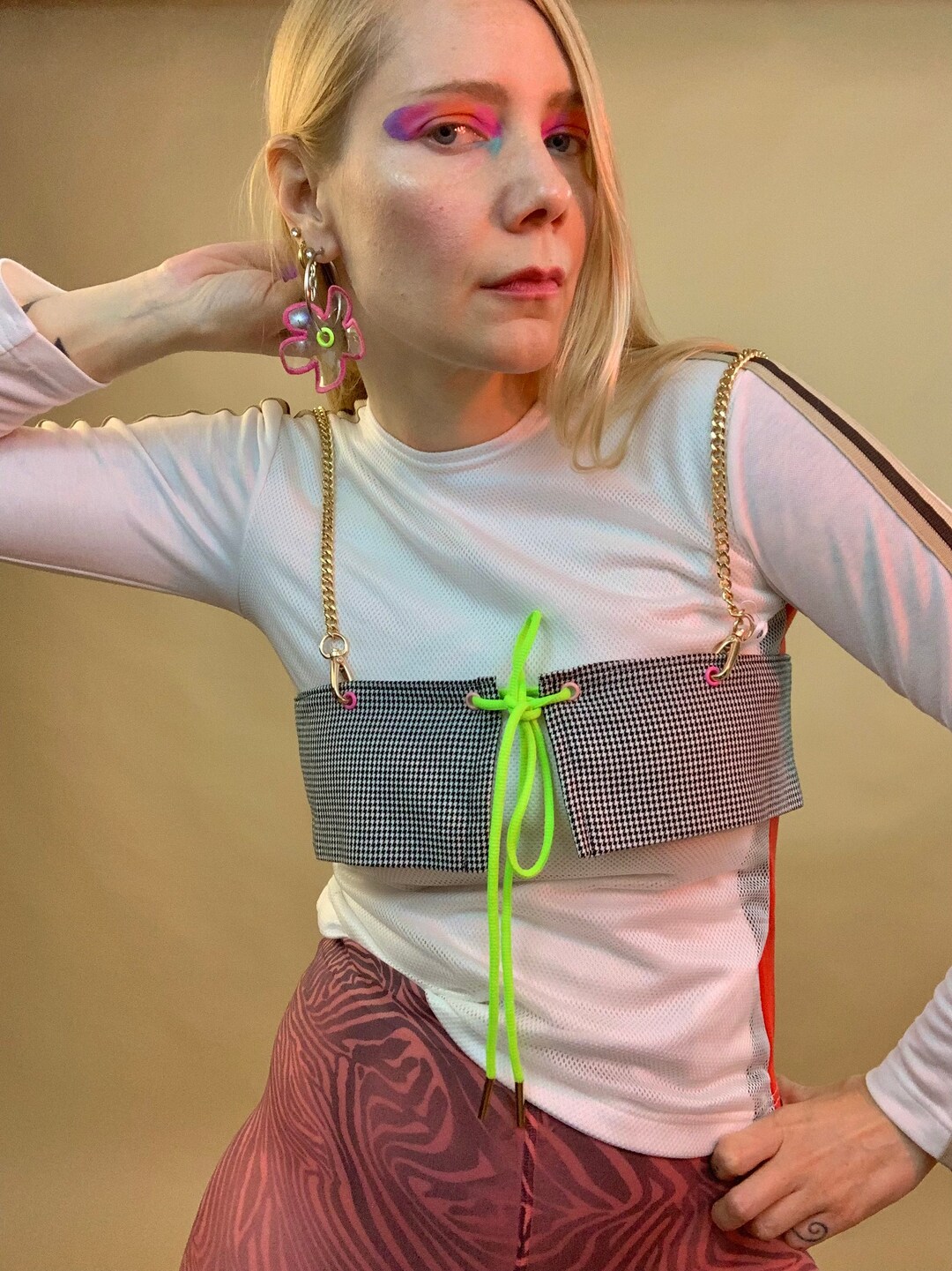 Remade Lace up Corset Micro Mini Top - Etsy