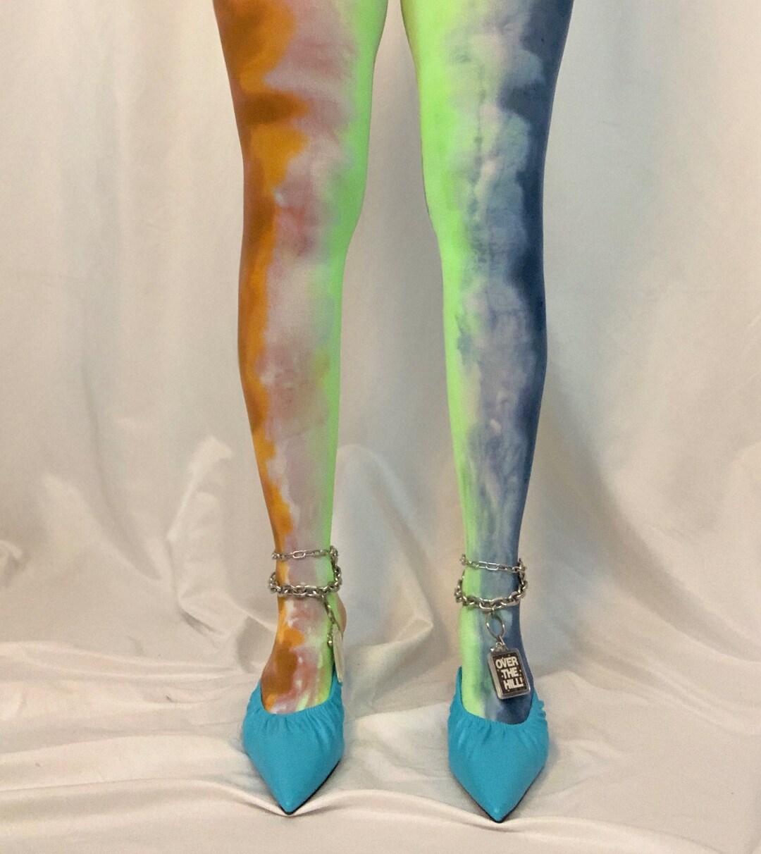 Recycled Tie Dye Tights, Sustainable Tights, Tights, Hand Dyed Tights ...
