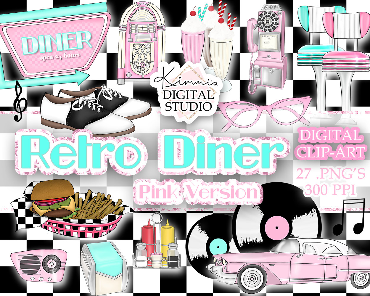 Retro Diner Clipart