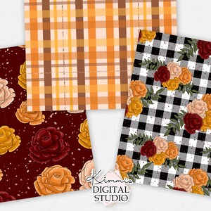 Rustic Thanksgiving Digital Paper Pack, 12 Digital Papers, Digital ...