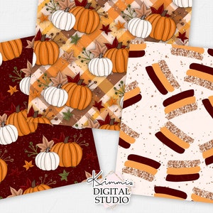 Rustic Thanksgiving Digital Paper Pack, 12 Digital Papers, Digital ...
