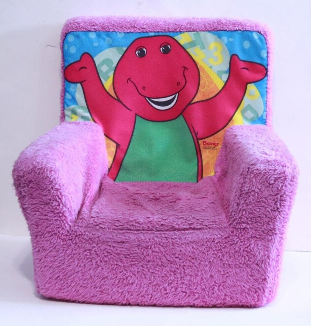 Barney the Dinosaur Vintage Purple Kid Foam Soft Child Chair 90s Rare ...