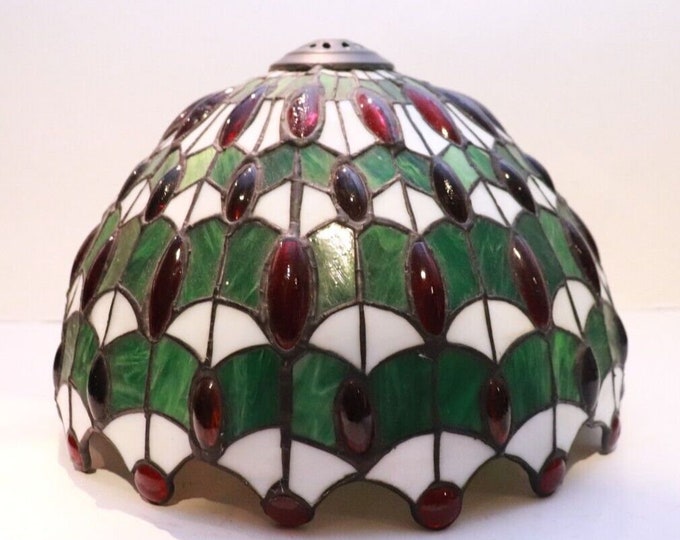 Tiffany Style Stain Glass Lamp Shade Vintage - Etsy