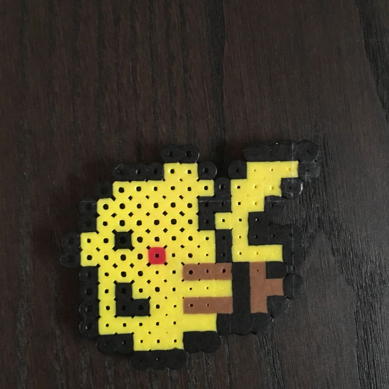 Pikachu Perler - Etsy