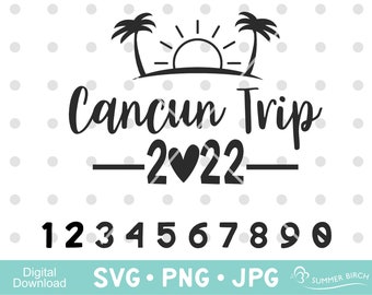 Cancun Vacation Svg - Etsy