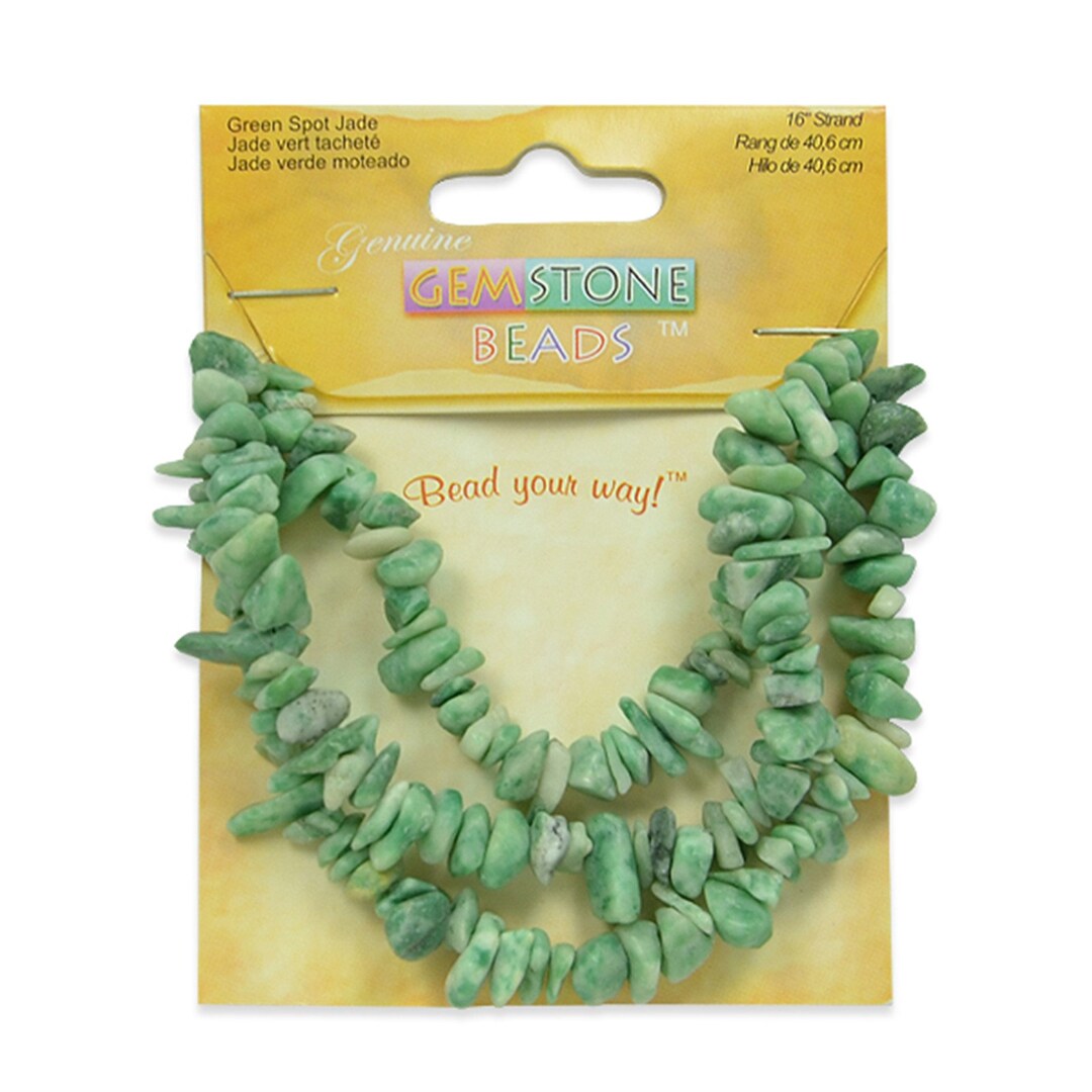 Spotted Jade Chips Green 16 Strand - Etsy
