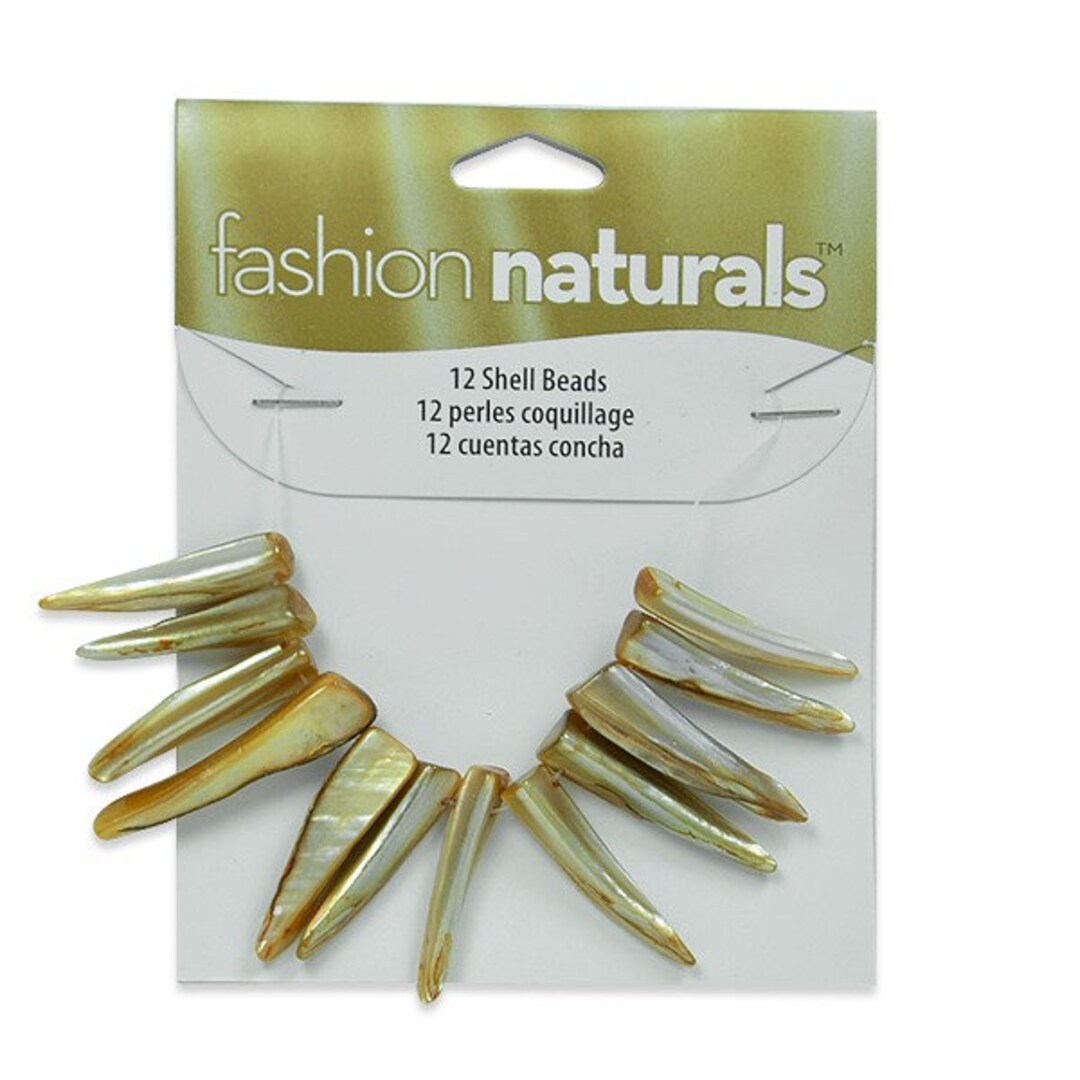 Sea Shell Spike Beads Hand Crafted Natural PK/12 - Etsy