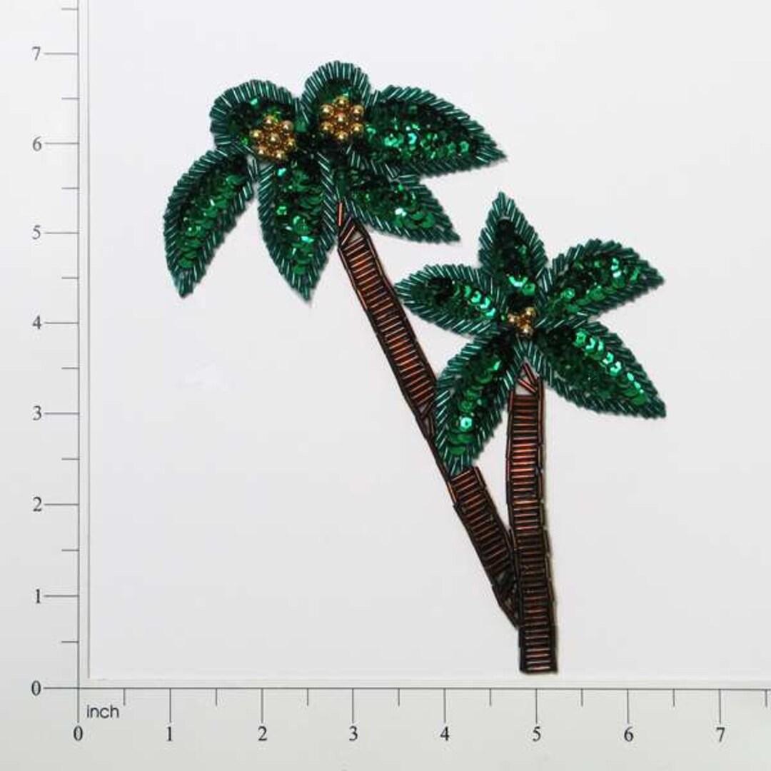 Palm Trees Sequin Applique/patch 7 X 5 1/4 - Etsy