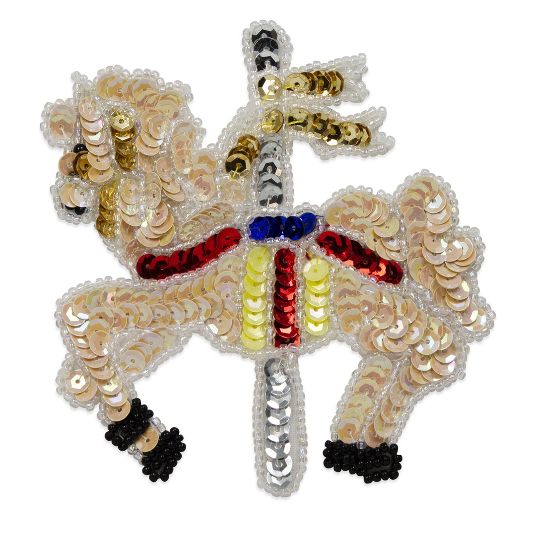 Carousel Horse Sequin Applique/patch - Etsy