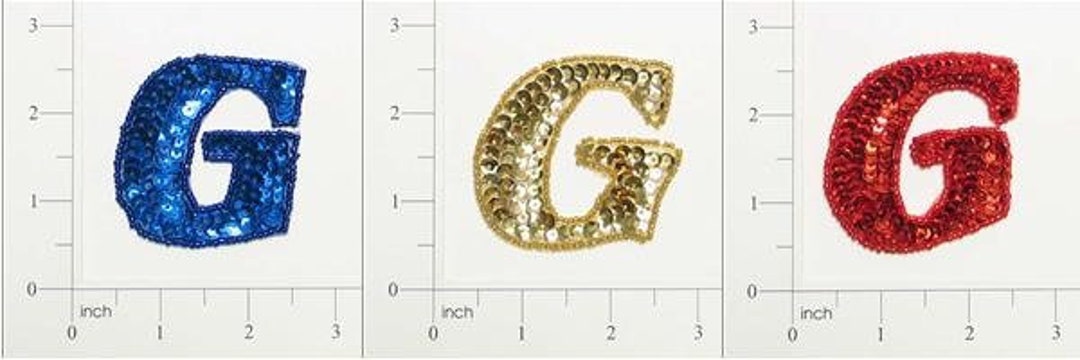 Expo Letter G Sequin Applique/patch - Etsy