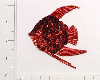 Sequin Fish Patch - Etsy