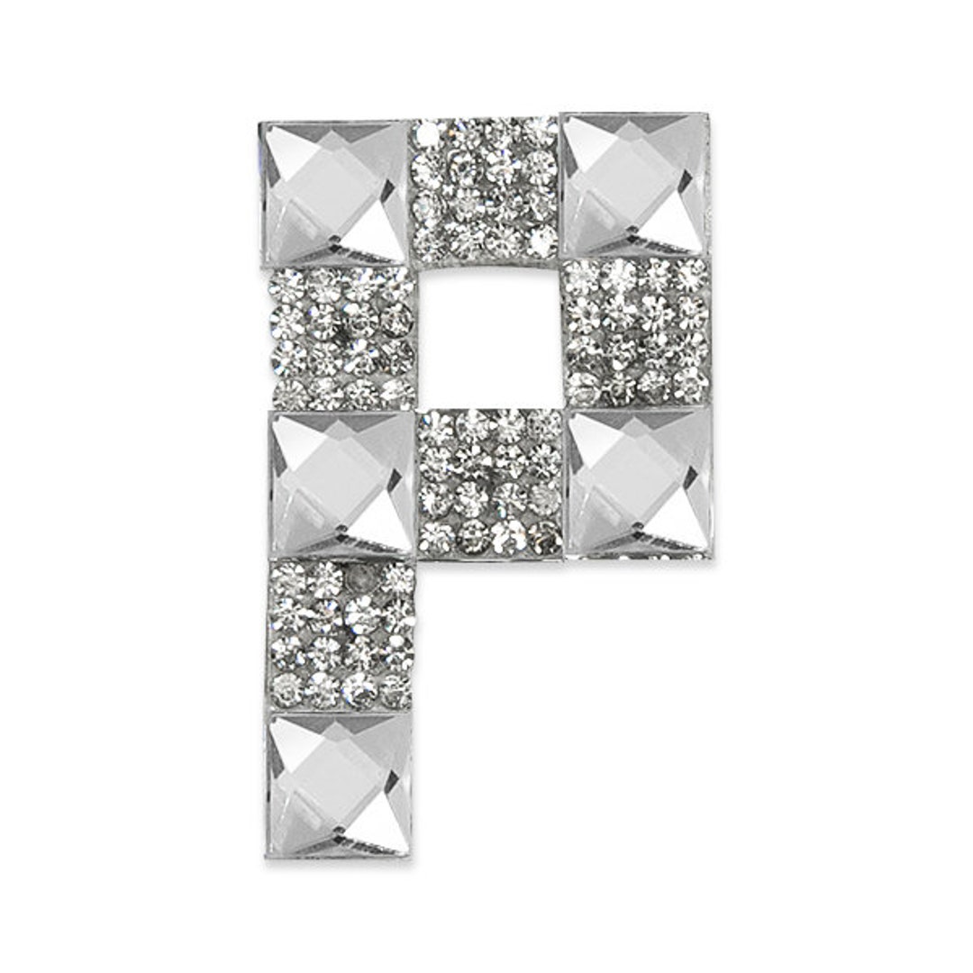 Letter P Iron-on Rhinestone Applique/patch Clearance - Etsy