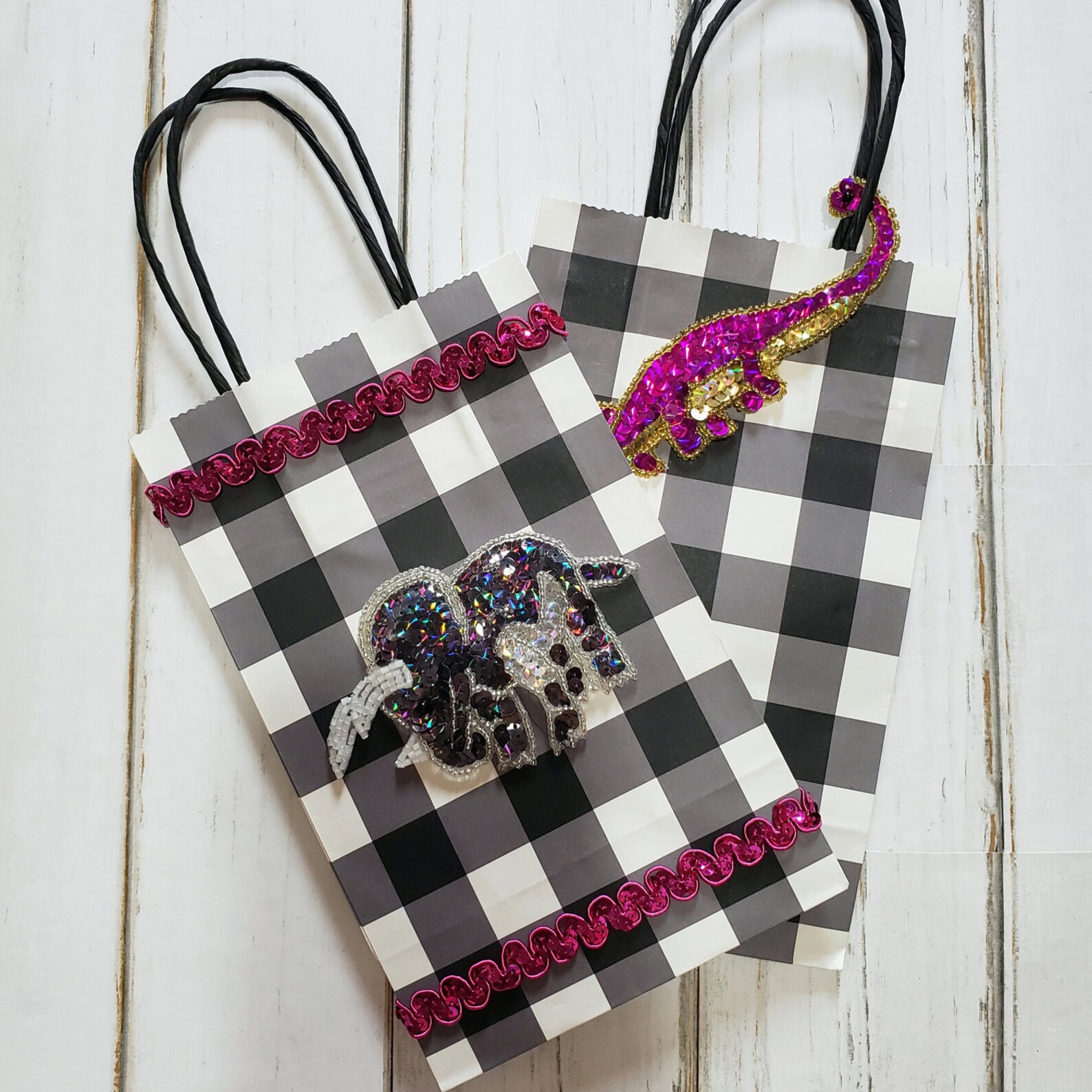 3 3/4 X 2 1/2 Pegosaurus Dinosaur Sequin | Etsy