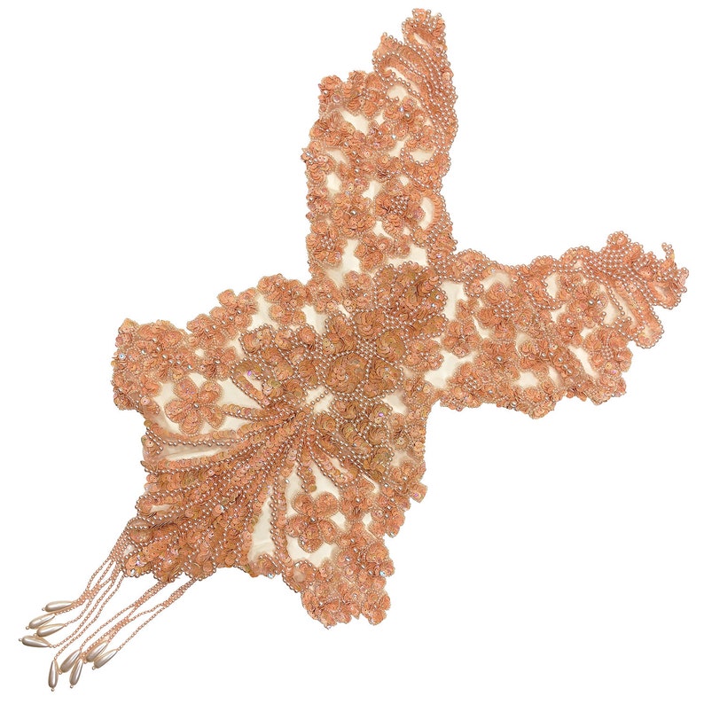 Vintage Queen Overlay Lace Bustier Applique Etsy