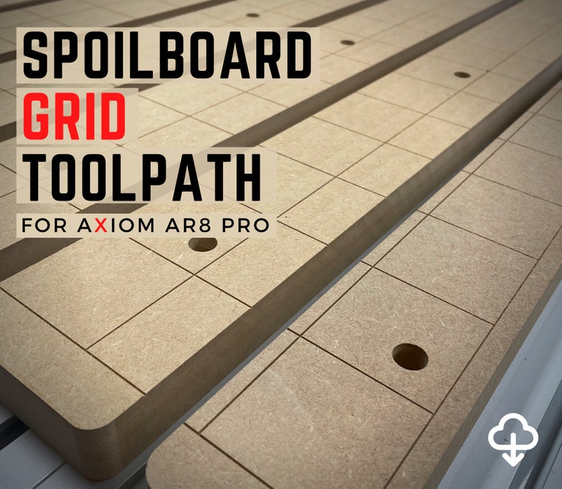 Spoilboard Grid for Axiom AR8 Pro CNC Machine MMG File and CRV File - Etsy