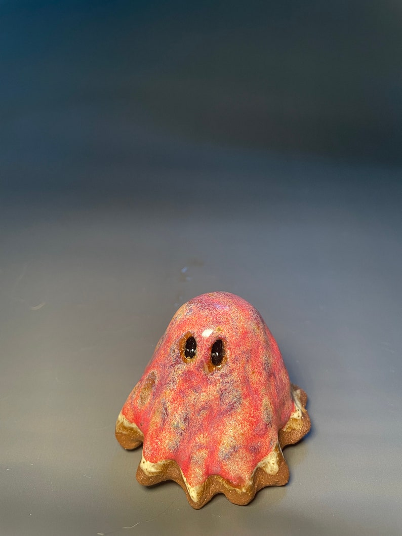Ghosts Pottery Sculpture Ceramic Ghost, Pink Ghost, Handmade Pottery ...