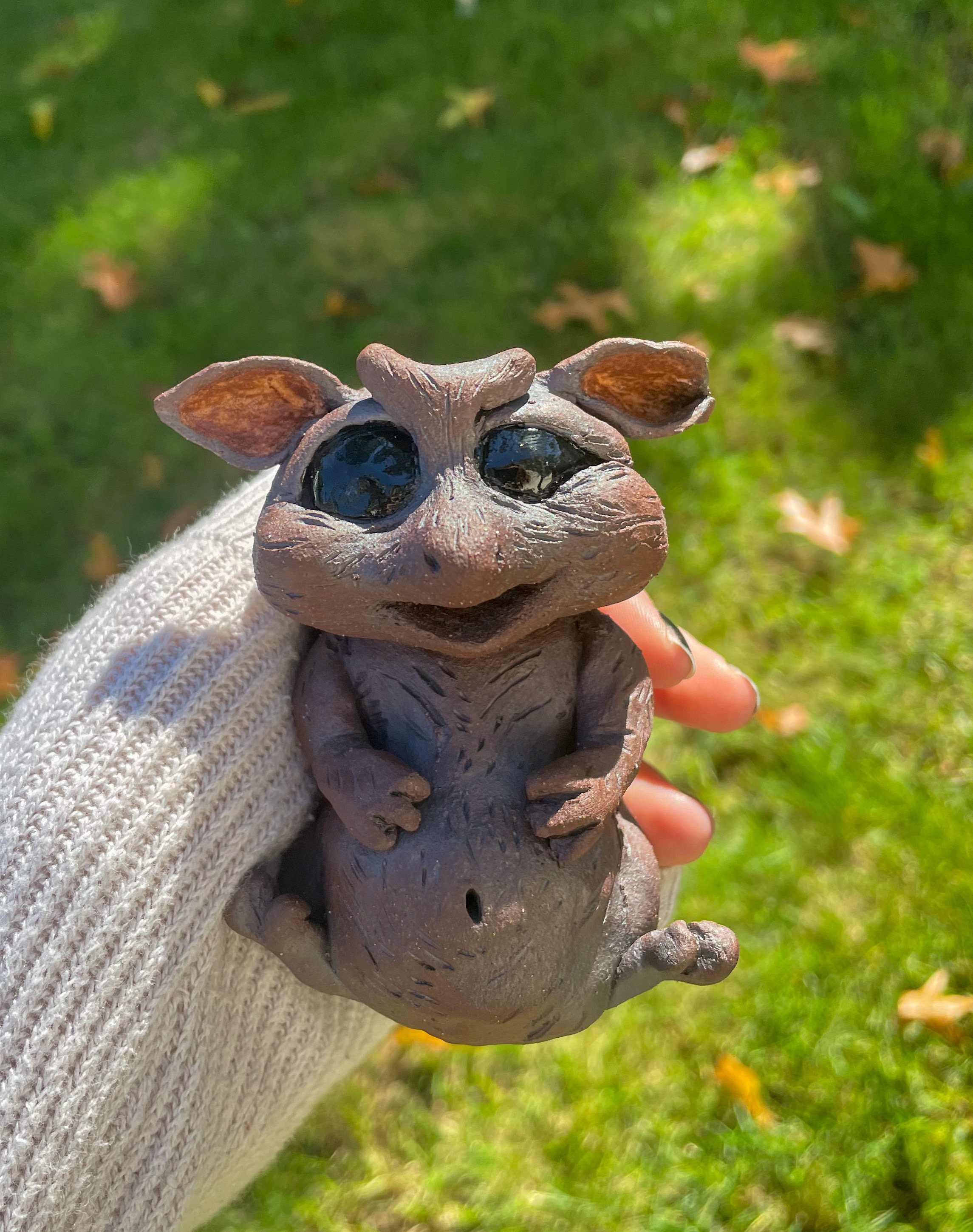 Adopt a Ceramic Goblin Sculpture Handmade Pottery, Goblincore Art ...
