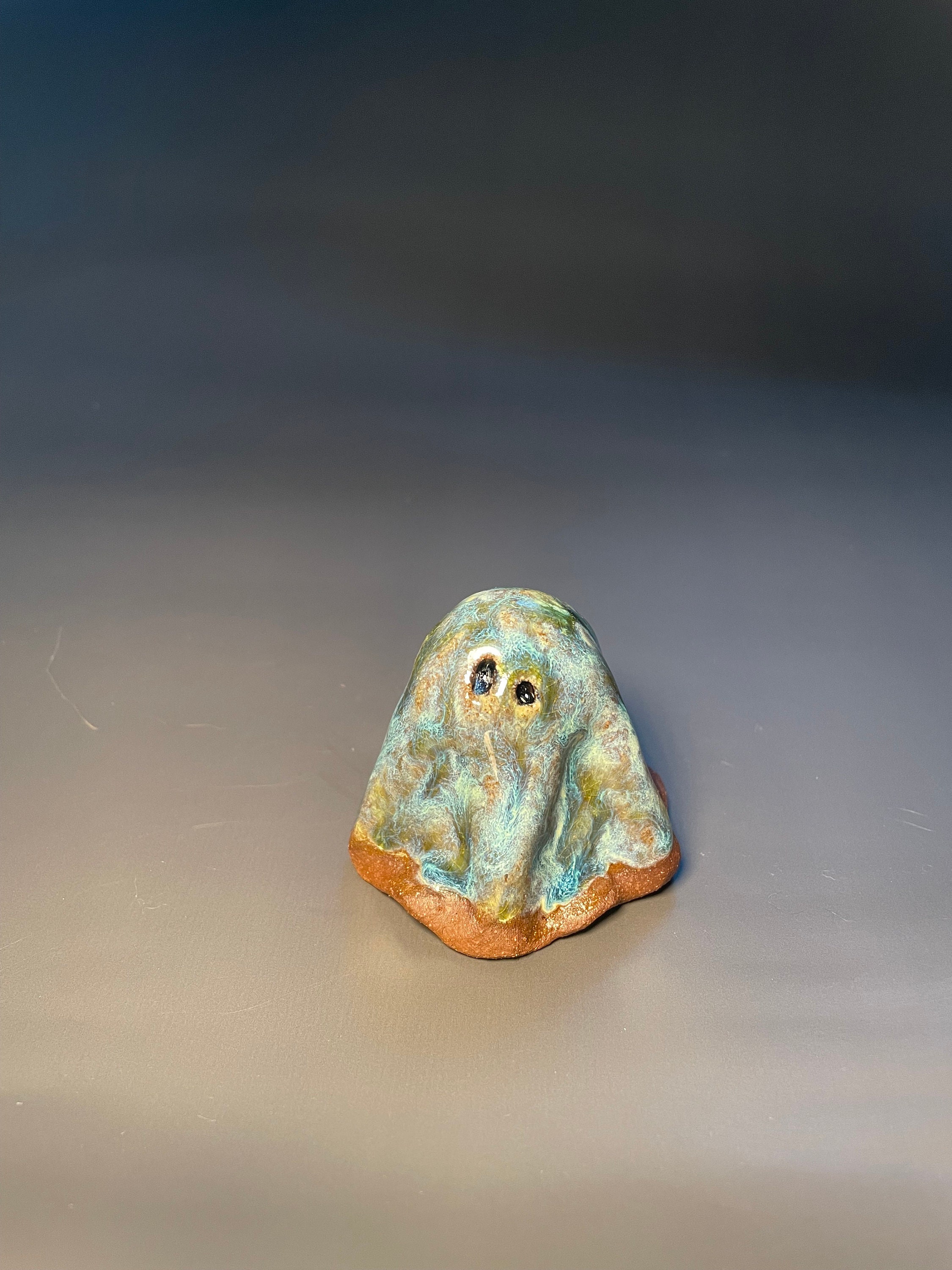 Ghosts Pottery Sculpture Ceramic Ghost, Pink Ghost, Handmade Pottery ...
