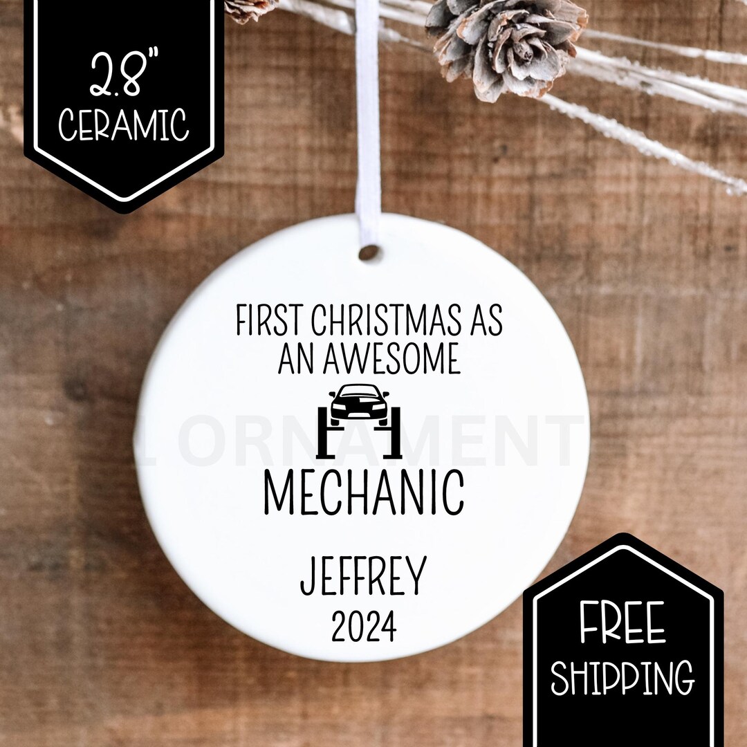 Mechanic Christmas Ornament, First Christmas, Awesome Ornament ...