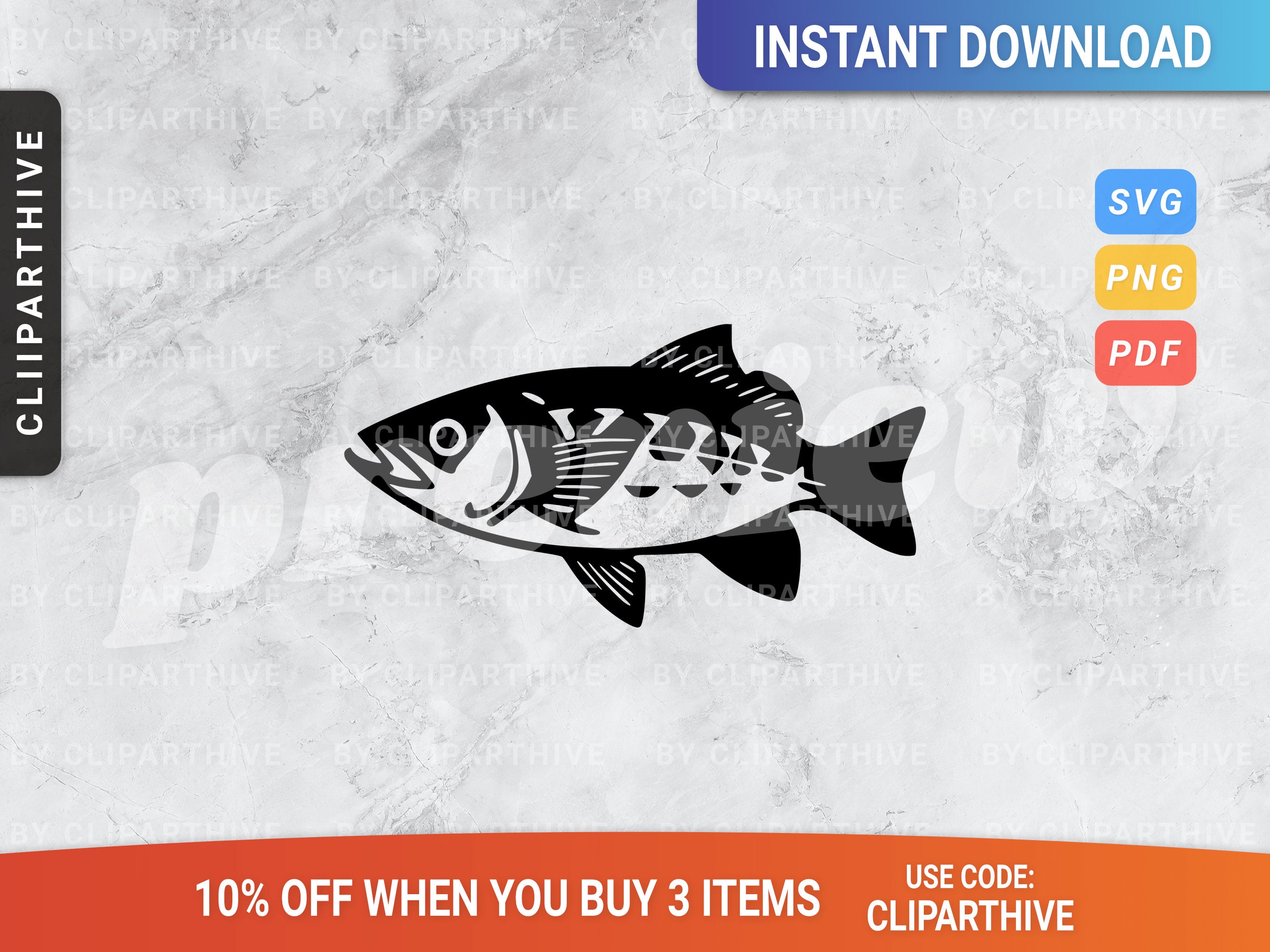 Fish SVG Cricut, Fishing PNG Clipart, Vector Cut File, Fish Silhouette ...