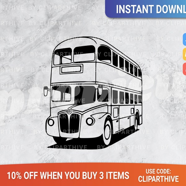 Double Decker Bus - Etsy