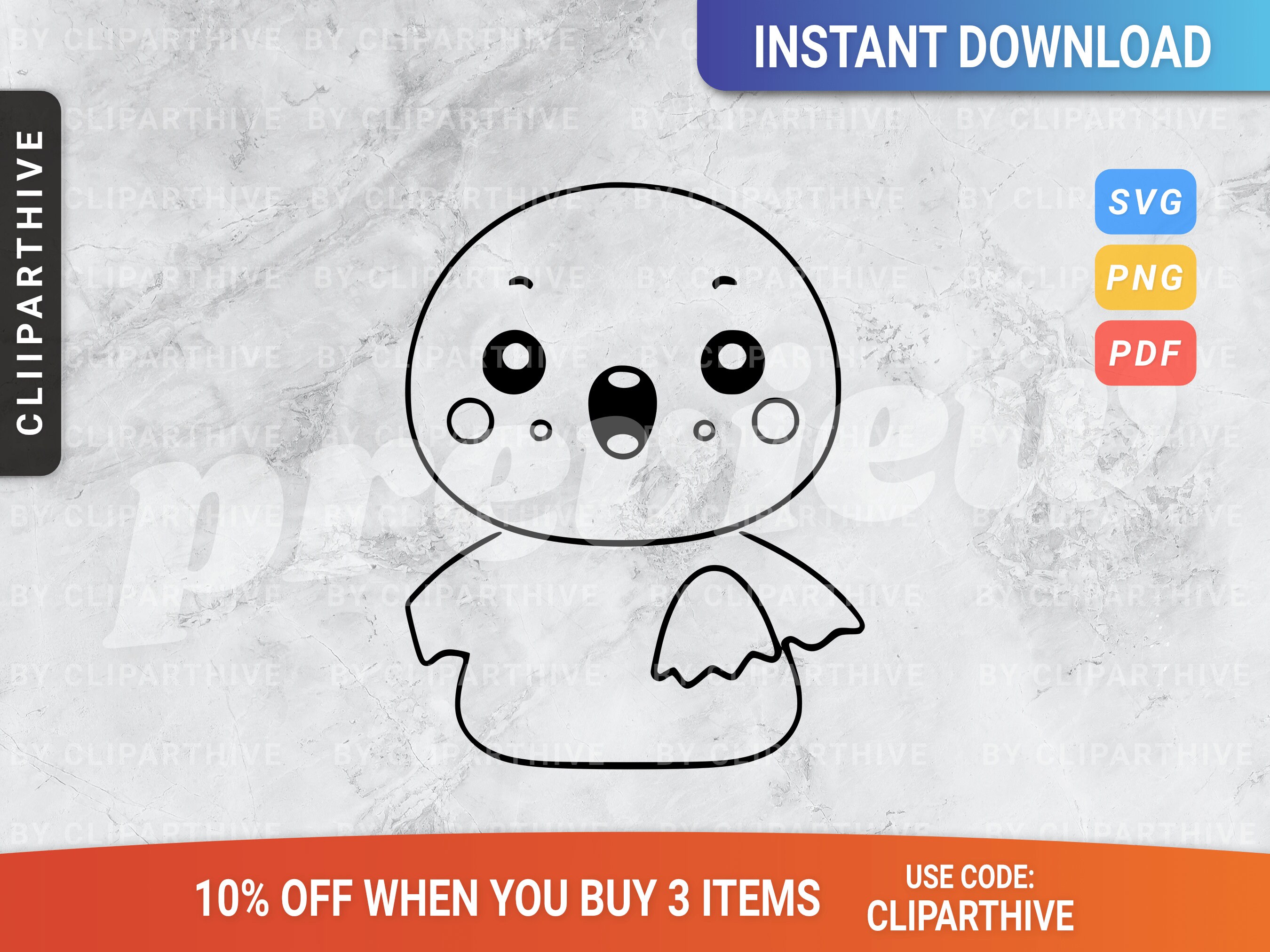 Kawaii Ghost Svg File Vector Design Cut Files for Cricut Silhouette Png ...