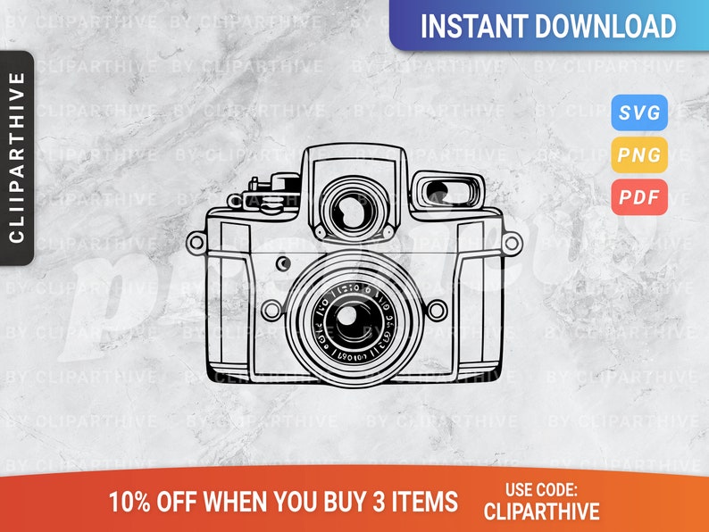 Digital Vintage Camera SVG PNG Cut File Cricut Silhouette Retro ...