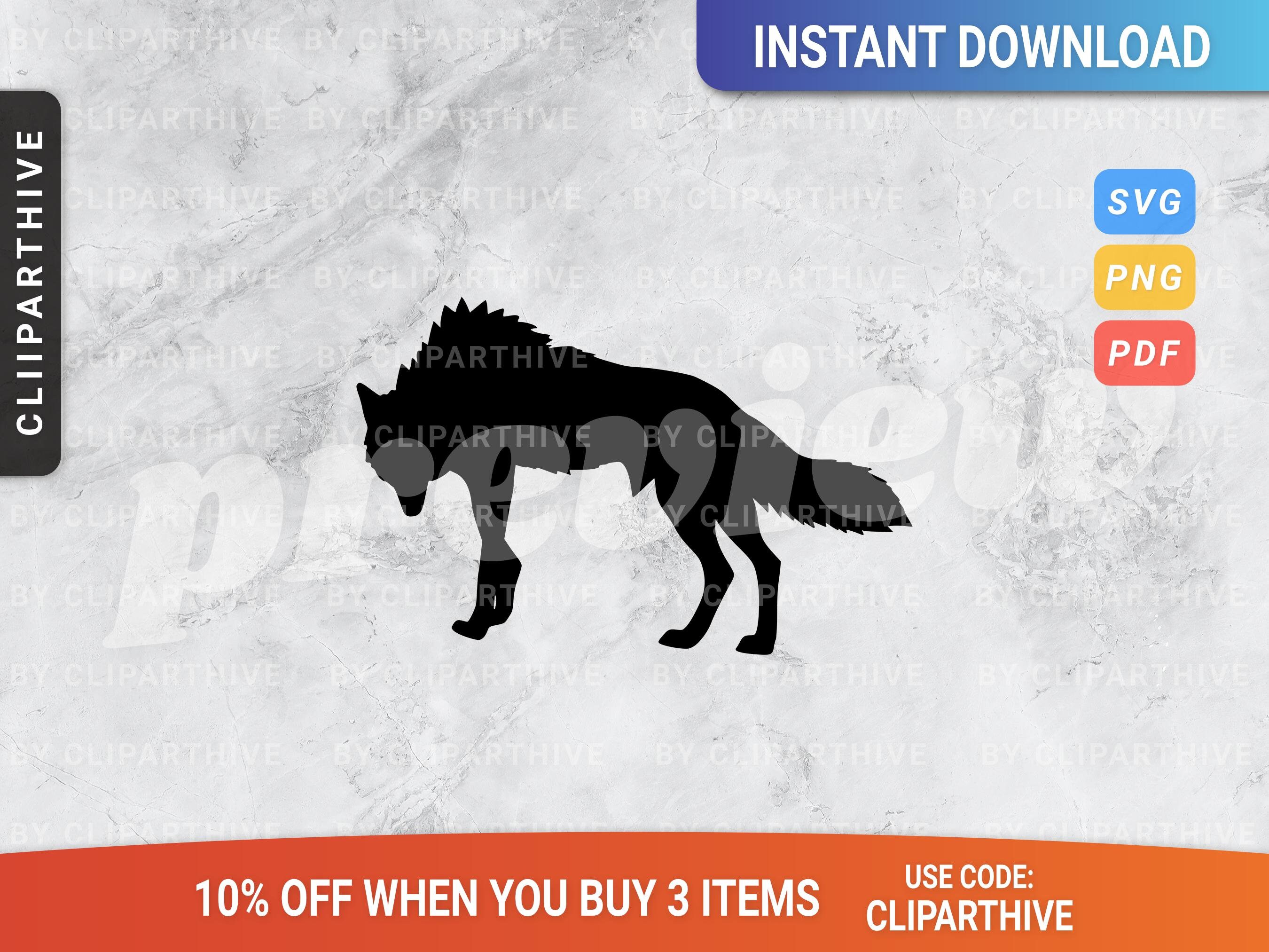 Wild Wolf Svg File Vector Design Cut Files for Cricut Silhouette Animal ...