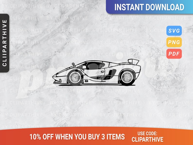 Racing Car Svg File Vector Design Cut Files for Cricut Silhouette Png ...