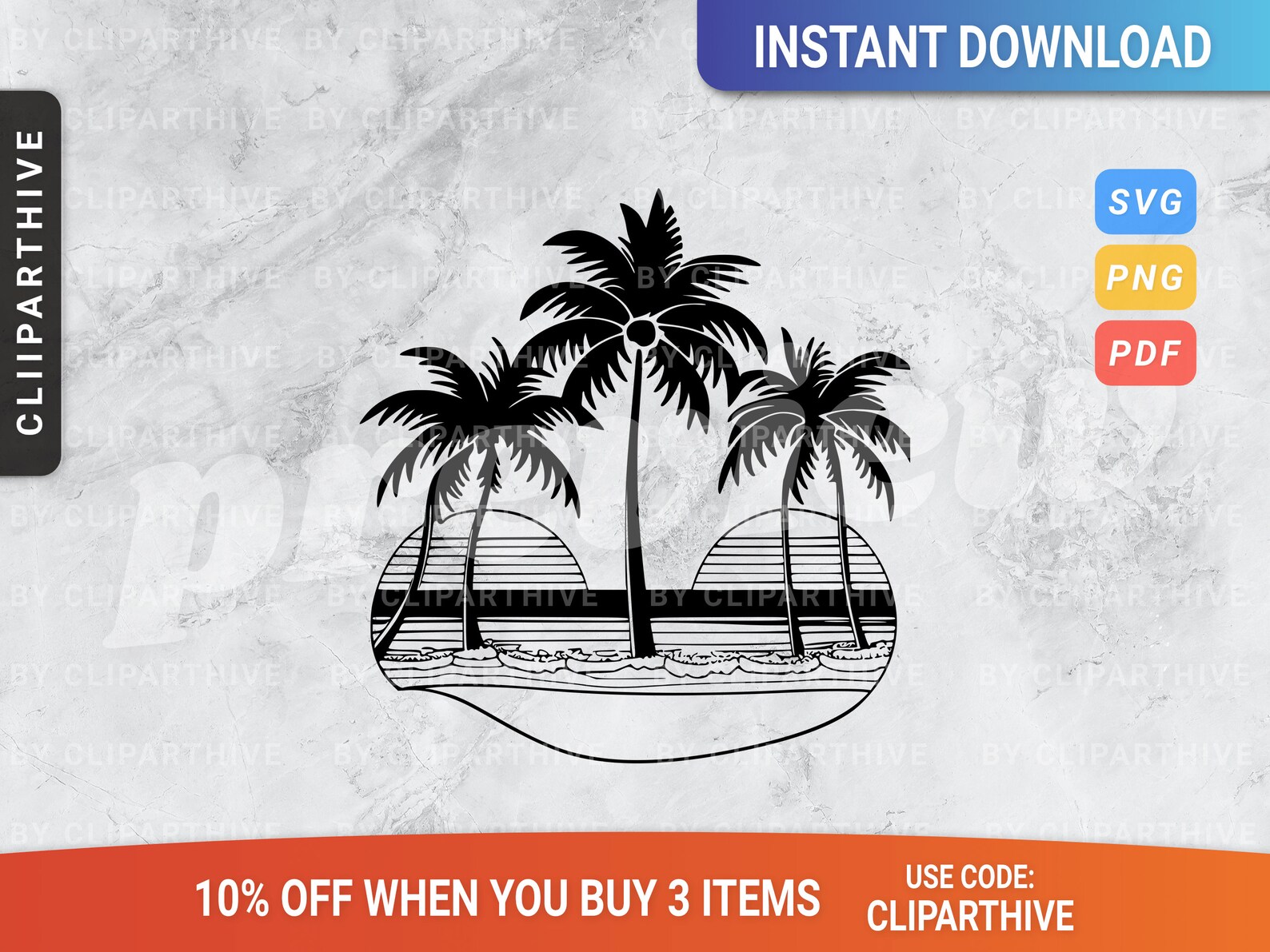 Palm Tree Svg File Vector Design Cut Files for Cricut Silhouette Png ...