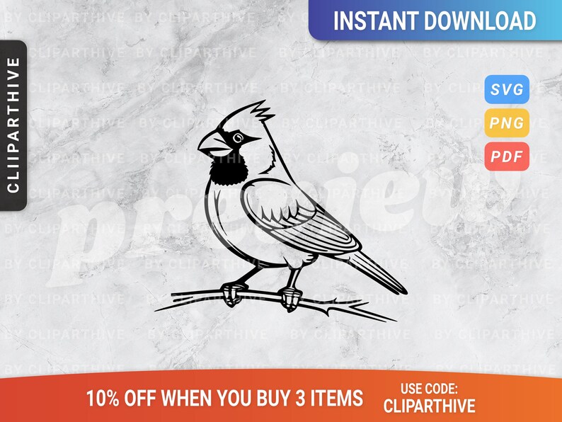 Cardinal SVG File - Vector Design for Cricut, Silhouette, Laser ...