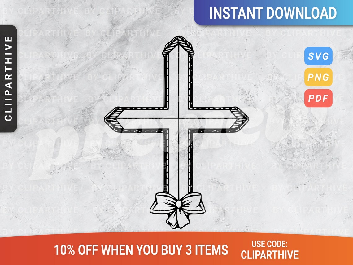 Cross Svg File Vector Design Cut Files for Cricut Silhouette Png ...