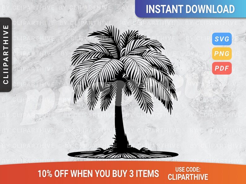 Silhouette Palm Tree SVG Cricut Summer Tropical Tree PNG - Etsy