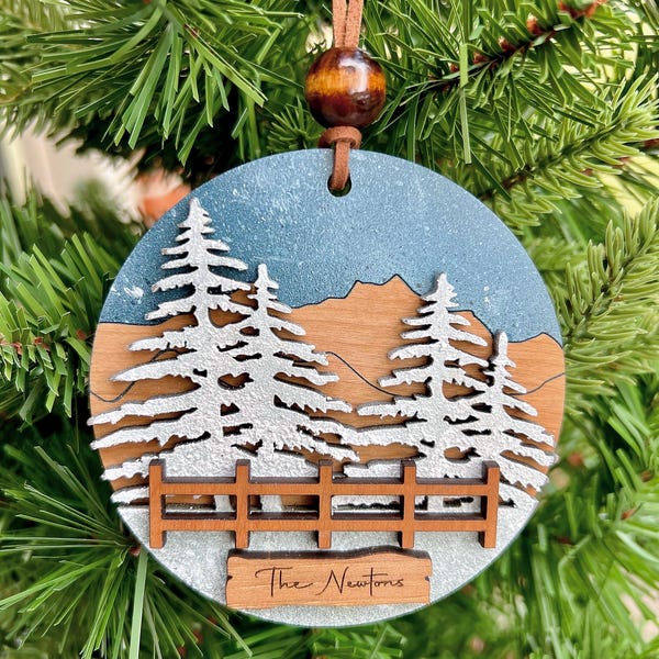 Mountain Ornament - Etsy