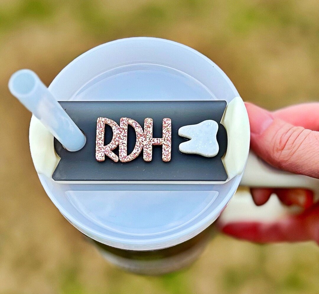 Dental Tooth Tumbler Topper, RDH, DDS, DMD, Tumbler Tag, Dental ...
