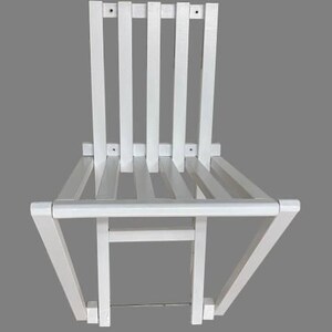 Wall Mounted Folding Chair – Space Saving Wooden Chair for Entryway ...