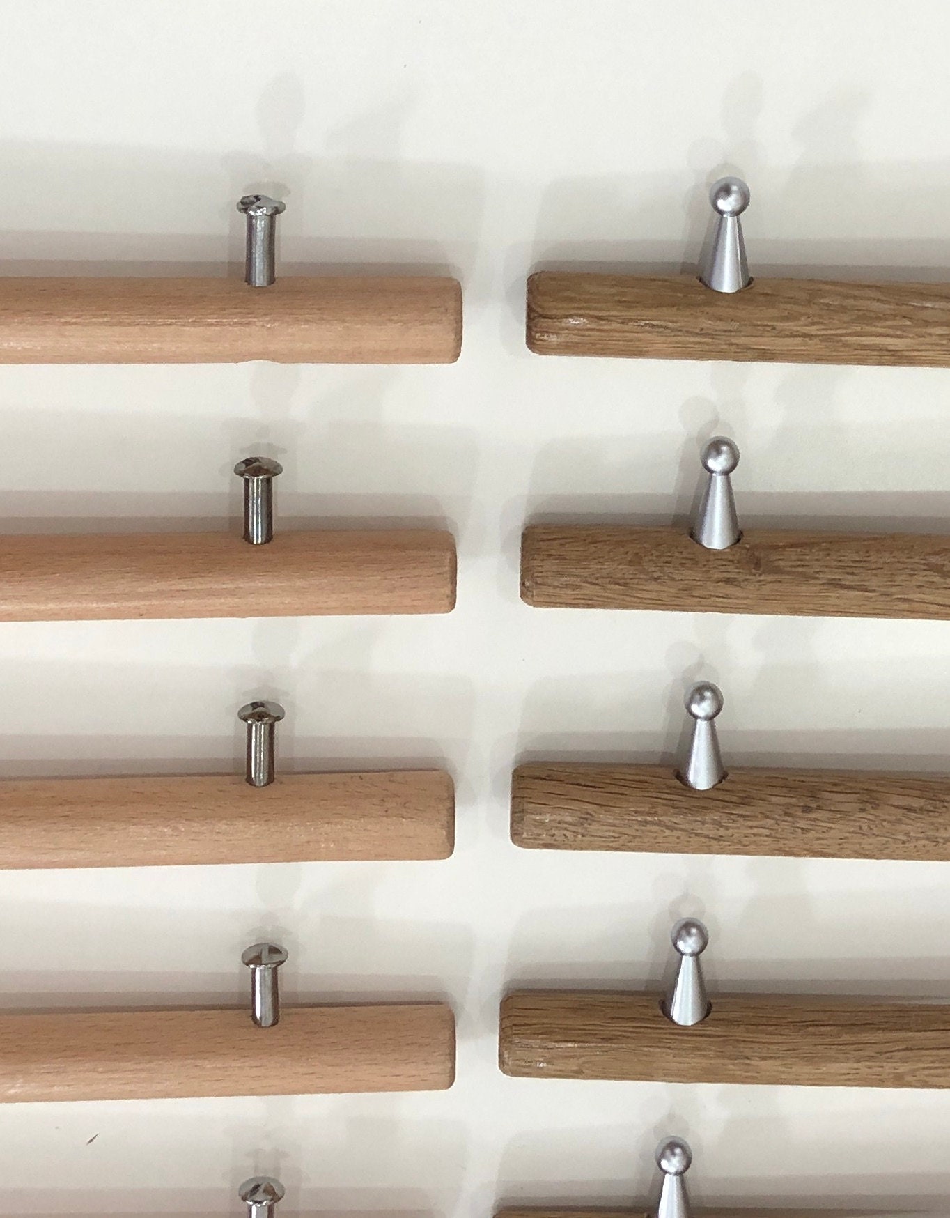Wooden Wall-mounted WOMENS HANDBAG RACK – Italian Design Space-saving ...