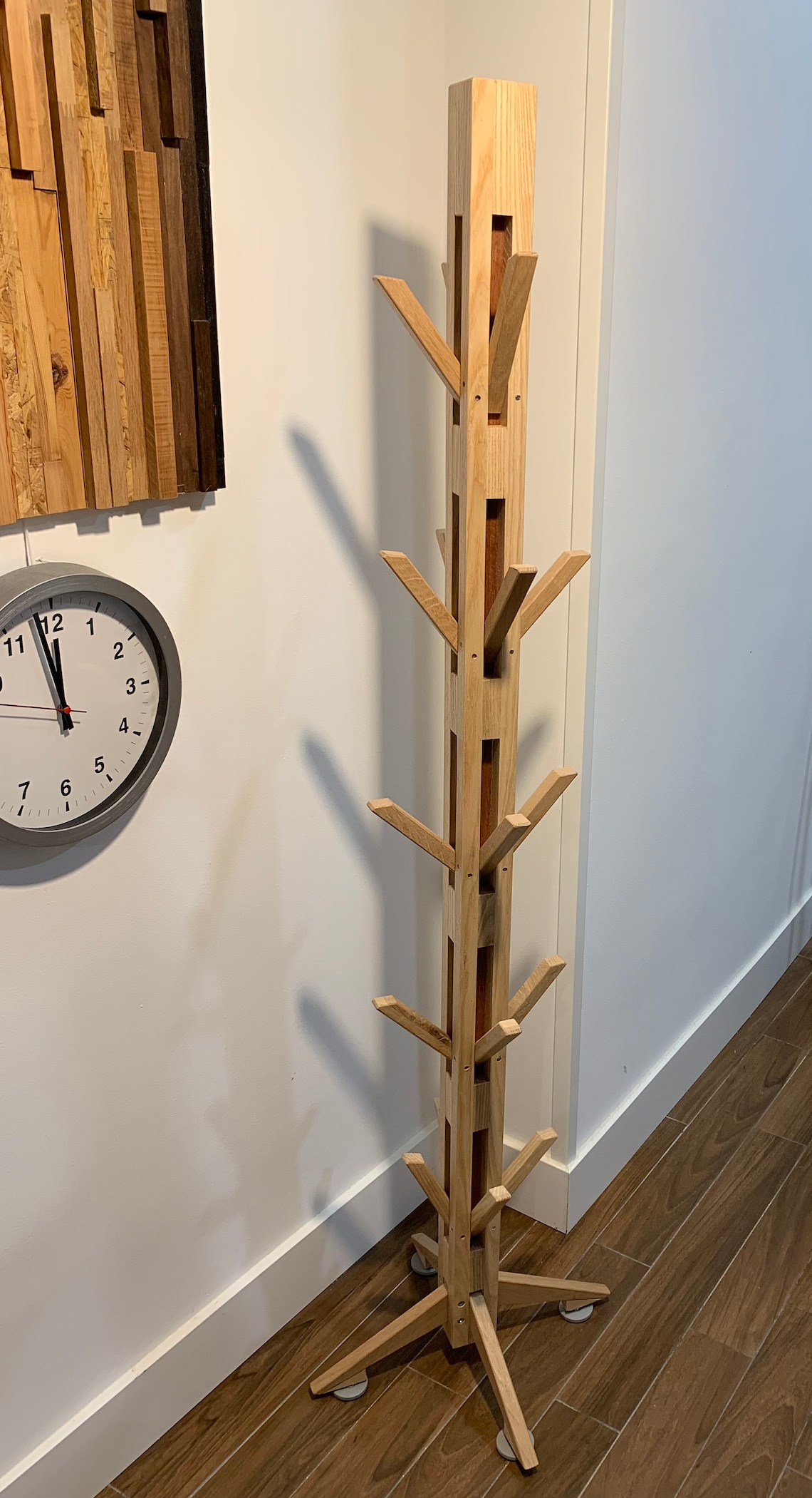 Standing Coat Rack Design Coat Stand Wood Coat Rack Stand | Etsy