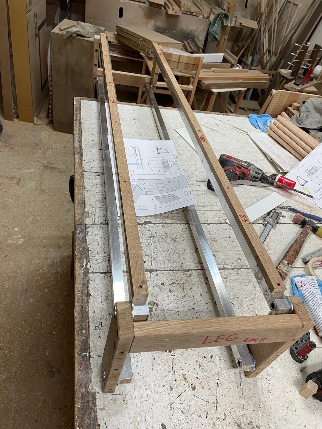 Custom Folding Table Mechanism | Wall-mounted Pre-assembled Hardware ...