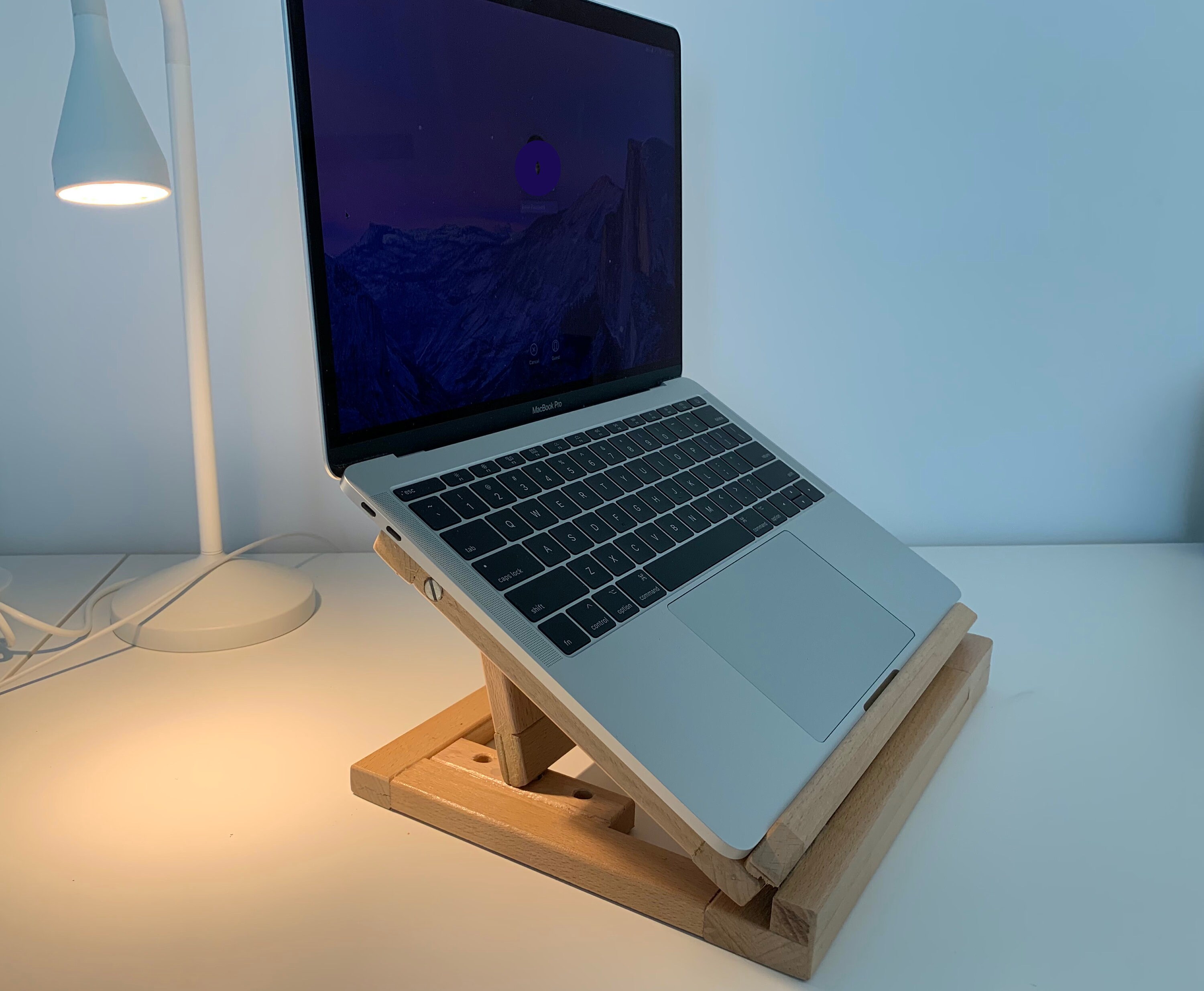 Wooden Laptop Stand Wood Laptop Stand Holder for Macbook and - Etsy