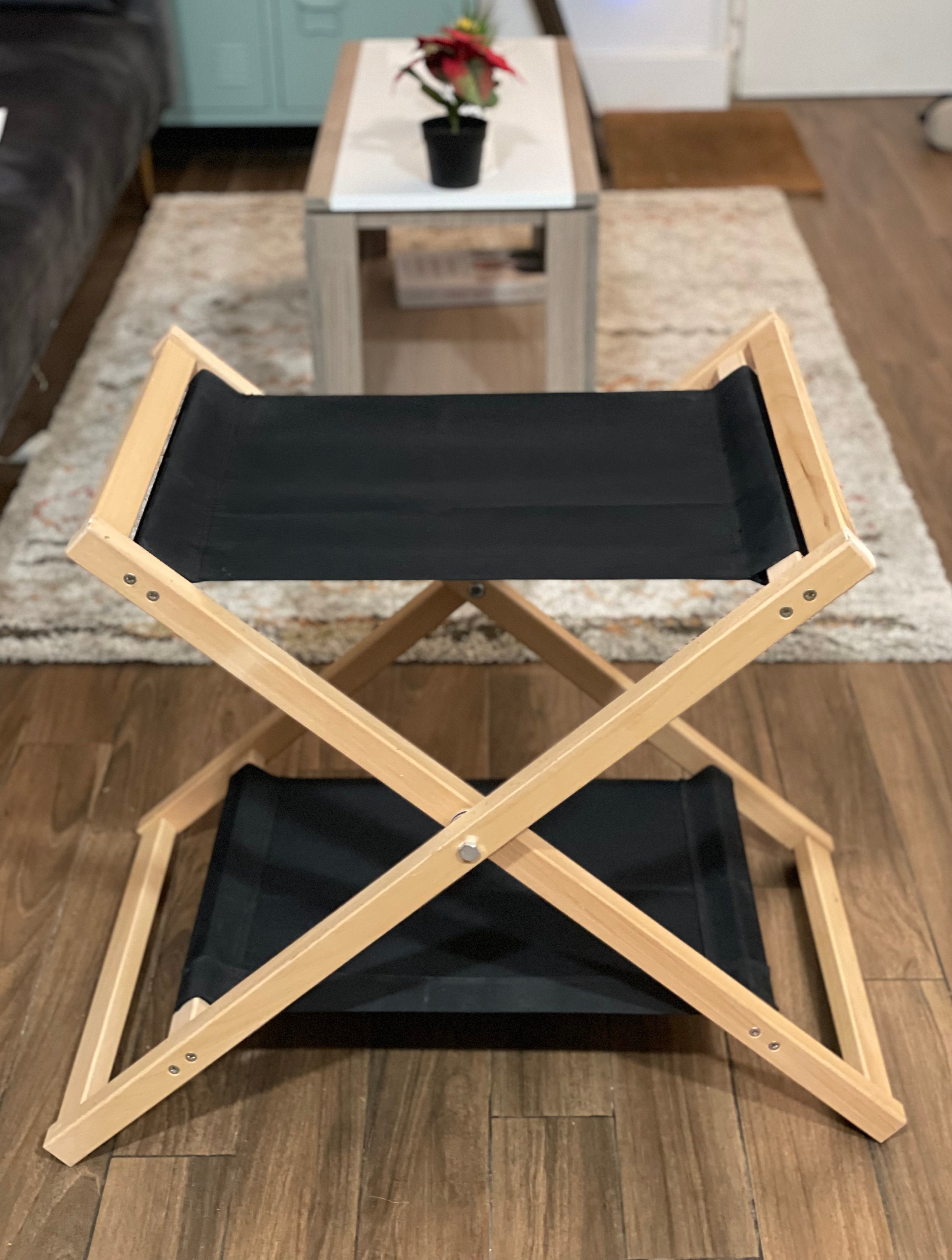 Wooden Stool Double High - Etsy